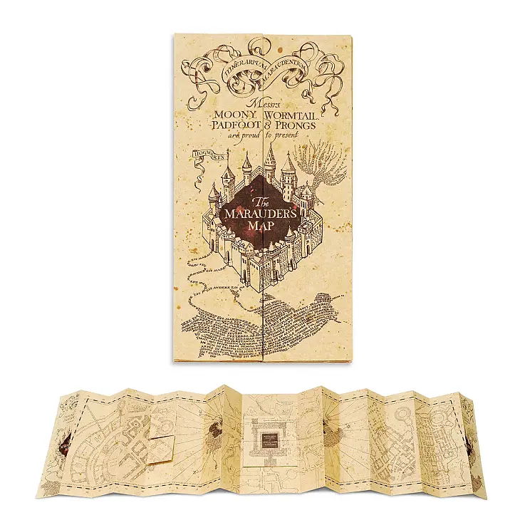 Mapa do Maroto de Harry Potter