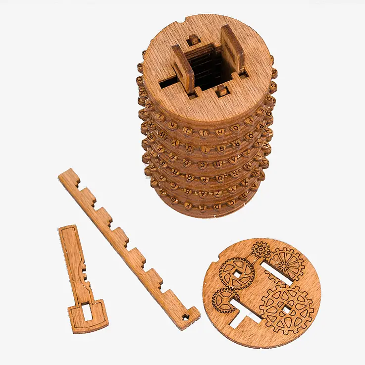 Kit para construir um criptex de madeira
